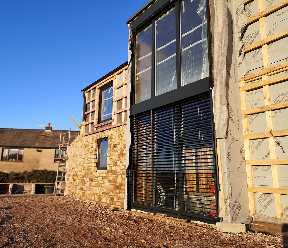 Internorm composite windows and sliding doors with exterior shading ...